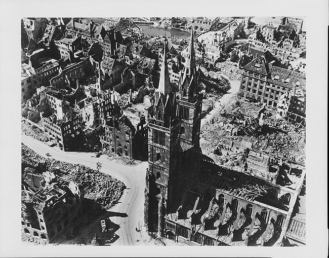 Photos - Nuremberg after Allied bombing, Germany, 1945 #1870