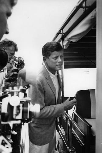 Photos - John F.Kennedy on his yacht ,Hyannisport, 1960 #834